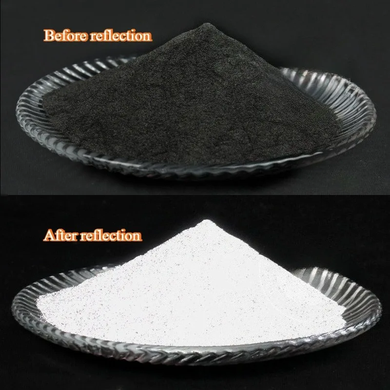 1kg 400-mesh Black Reflective Powder High Refractive Glass Reflective ...