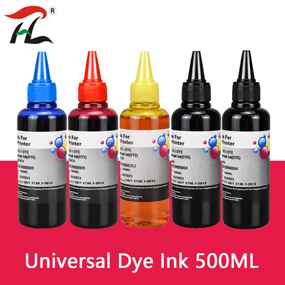 Canon for Epson For HP Brother Ink 리필 키트 100ml 병 4 색 염료 잉크 페인트 Ciss 탱크 ...