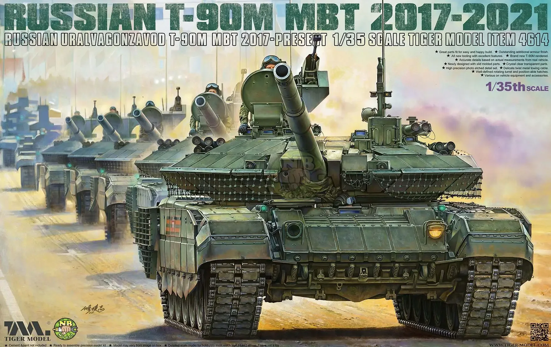 Tiger-Kit-de-modelo-de-tanque-Tiger-Uralvagonzavod-ruso-T-90M-MBT-4614 ...