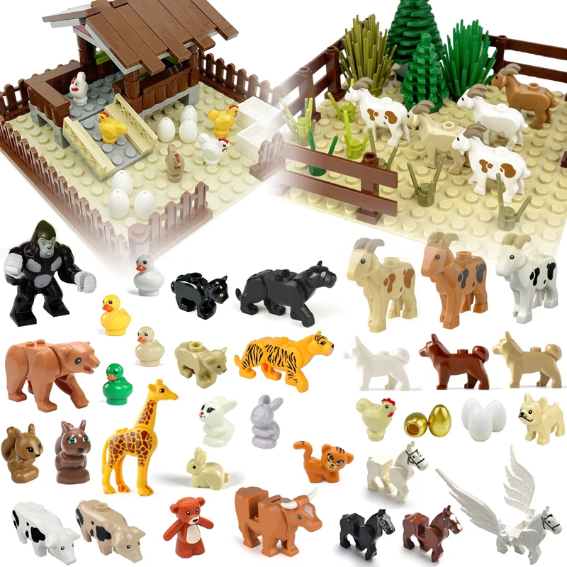 Farm-Forest-Animal-Parts-Wholesale-Building-Blocks-Pasture-Bricks-Toys ...