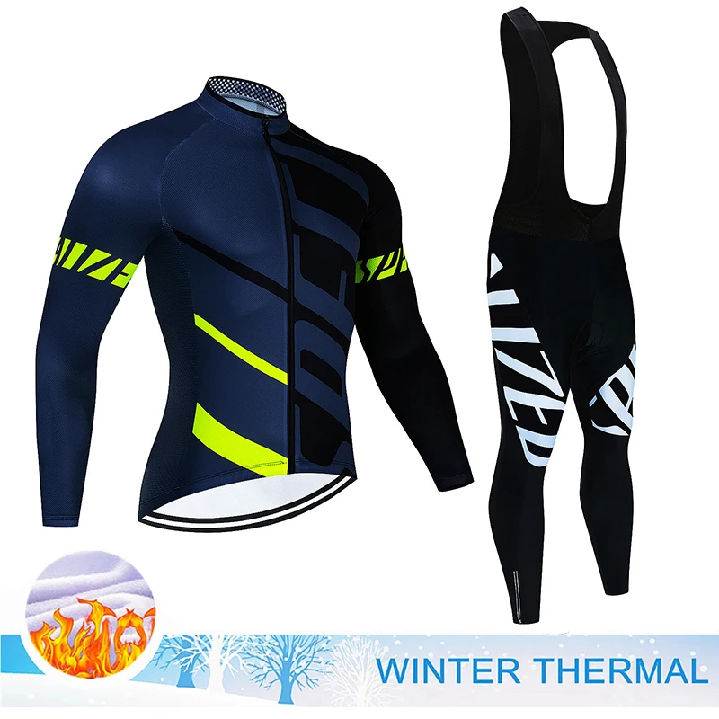 2024-Winter-Cycling-Jersey-Set-Ropa-Ciclismo-Men-s-Thermal-Fleece ...
