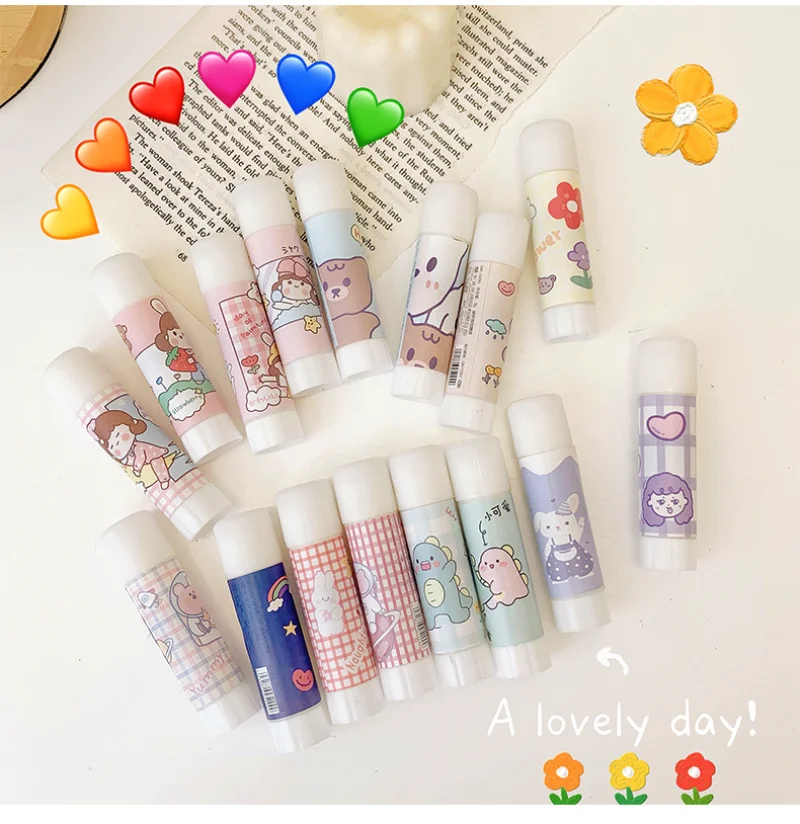 Cute-Cartoon-Solid-Glue-Stick-Strong-Adhesives-Non-toxic-Sealing ...