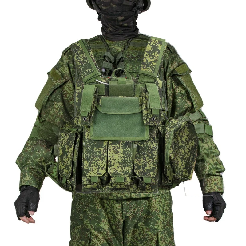 Chaleco táctico de las fuerzas especiales para fanáticos militares rusos, chaleco de camuflaje ...