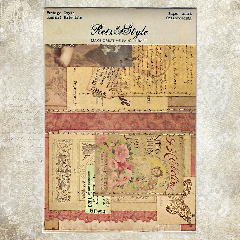 Panalisacraft-30sheets-Big-size-Vintage-Style-Scrapbooking-patterned ...