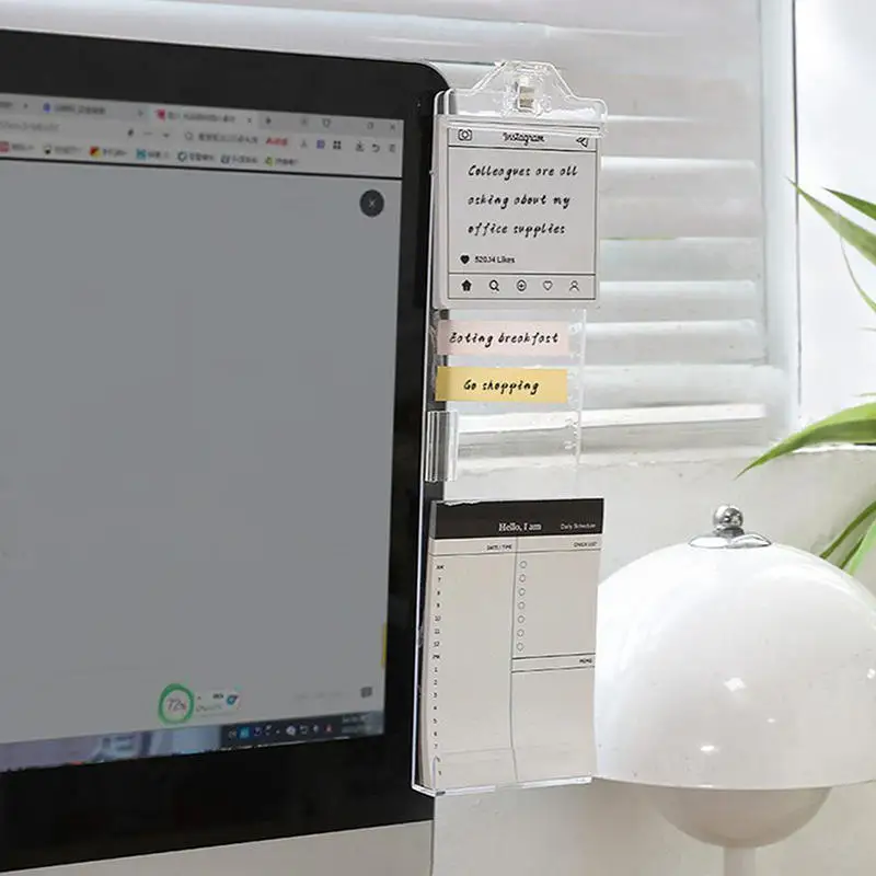 Acrylic Monitor Memo Display Side Panel Computer Side Panel Transparent ...