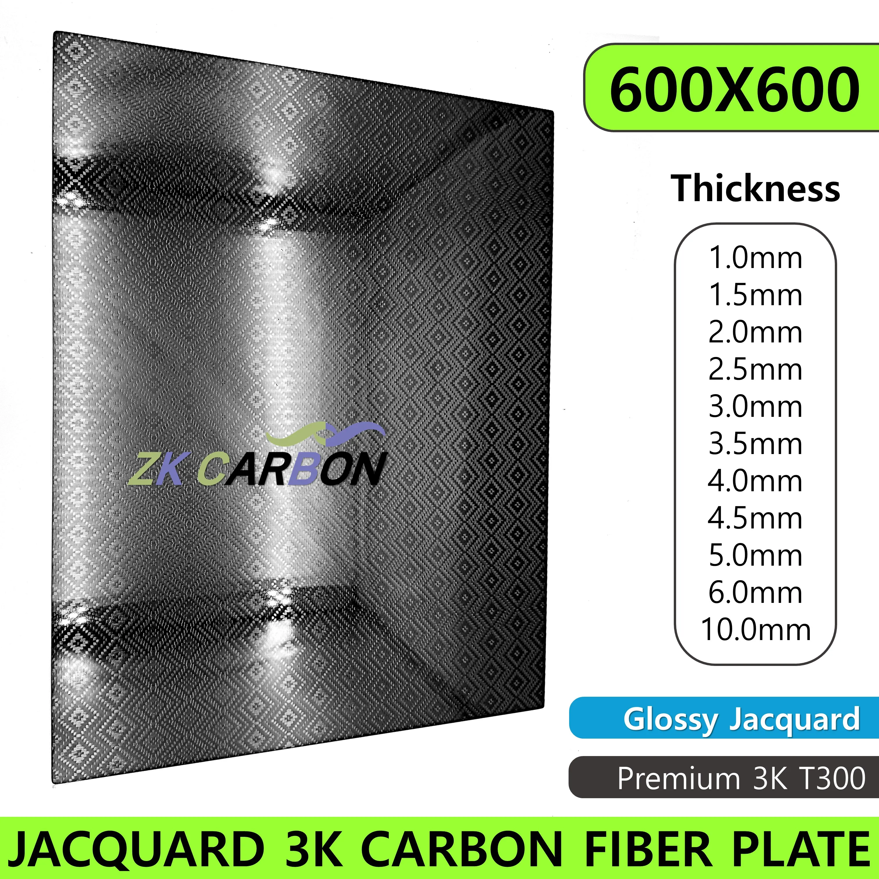 600x600mm-Jacquard-Texture-Surface-Carbon-Fiber-Plate-Sheet-Glossy ...