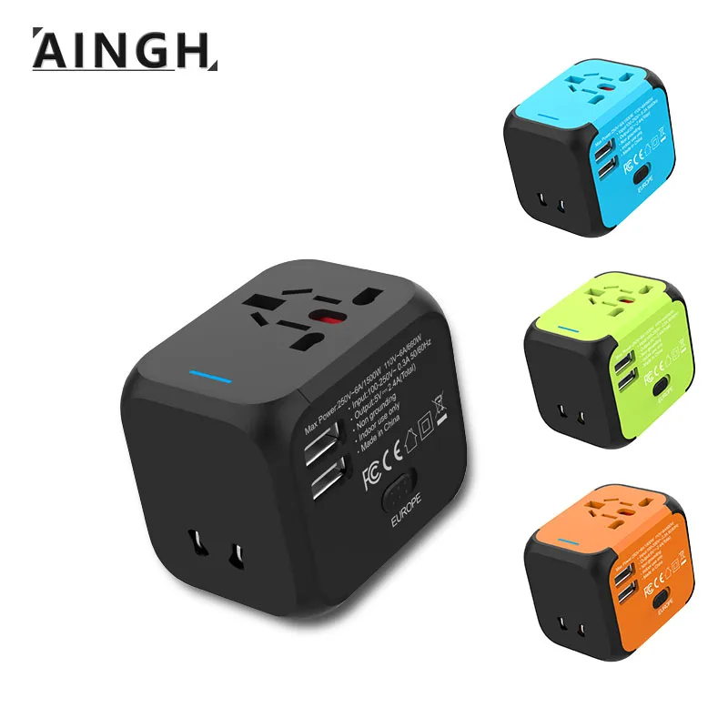 EU-Plug-US-UK-USB-Portabl-Travel-Conversion-Adapter-Electric-Extension ...