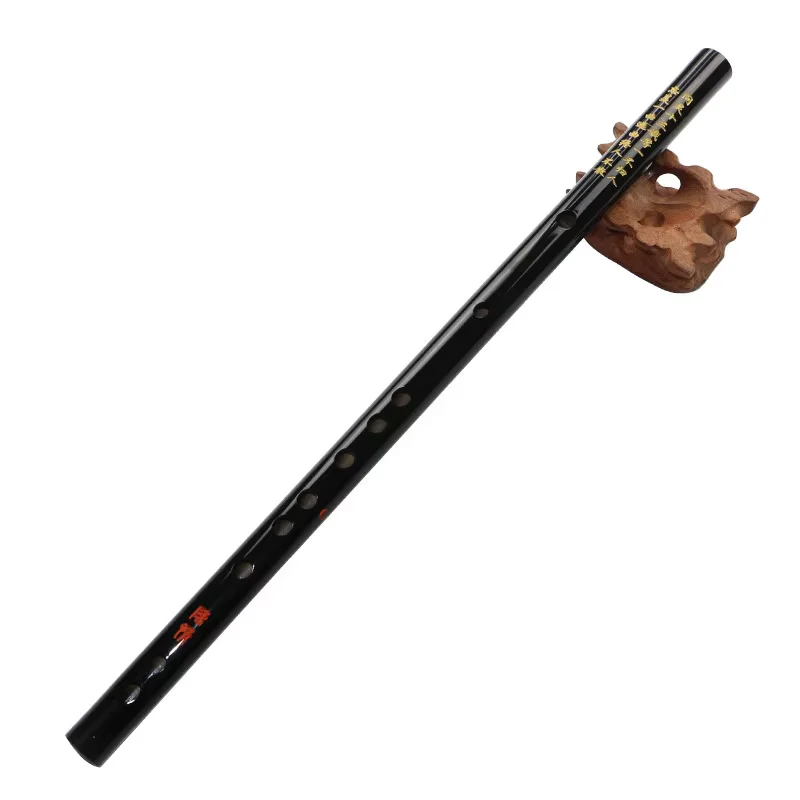 Bamboo Flute Black Chinese Dizi Heng Flute Traditional Musical ...