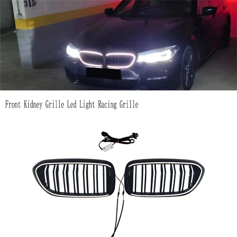 Luminous Front Kidney Grille Led Light Racing Grille For BMW 5 Series ...