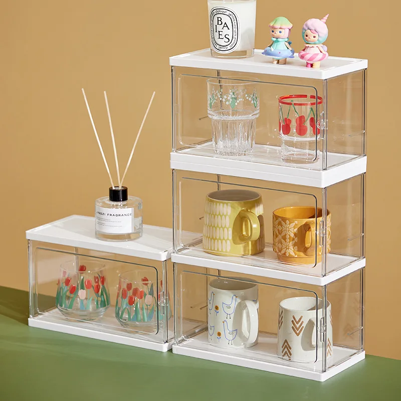 Double-layer-Thickened-Perfume-Storage-Box-Water-Cup-Dust-proof-Acrylic ...