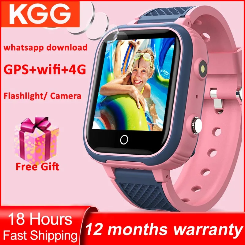 4G-Kids-Smart-Watch-Phone-GPS-WIFI-Waterproof-APP-Download-Video-Call ...