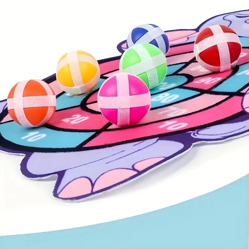 Velcro Dart Board Children's Ejecting Sticky Ball Bow Arrow Target Toy ...