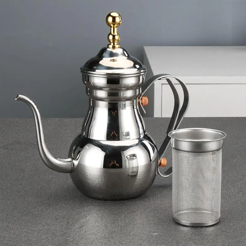 PASSOIRE A THE,Or--Théière arabe du moyen orient, acier inoxydable ...