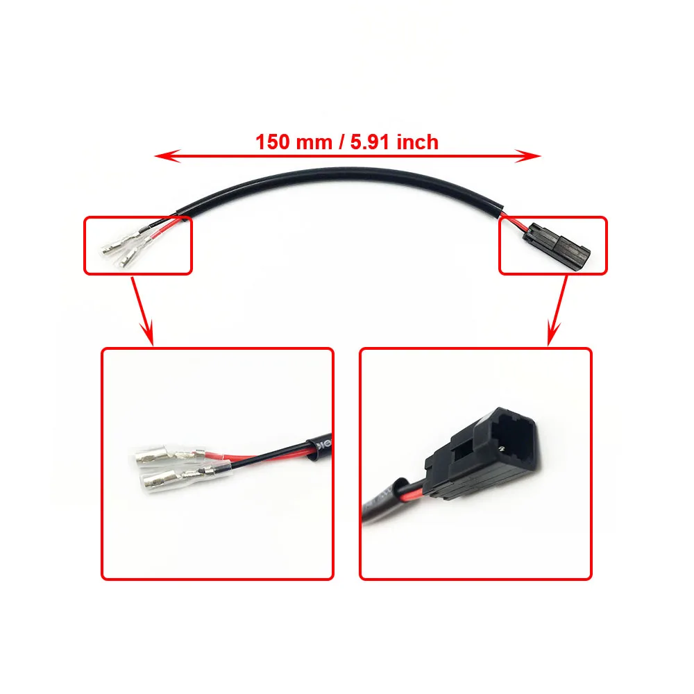 For-Ducati-Turn-Signal-Adapter-Indicator-Wire-Connectors-Blinker-Cable ...