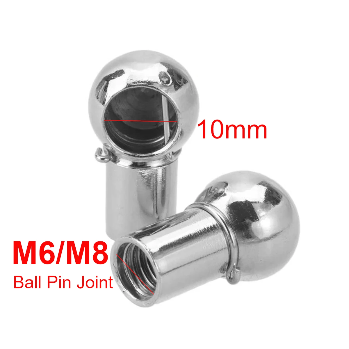 Car M6 M8 Gas Strut Rod End Fitting Ball Pin Connector Joint Valve ...