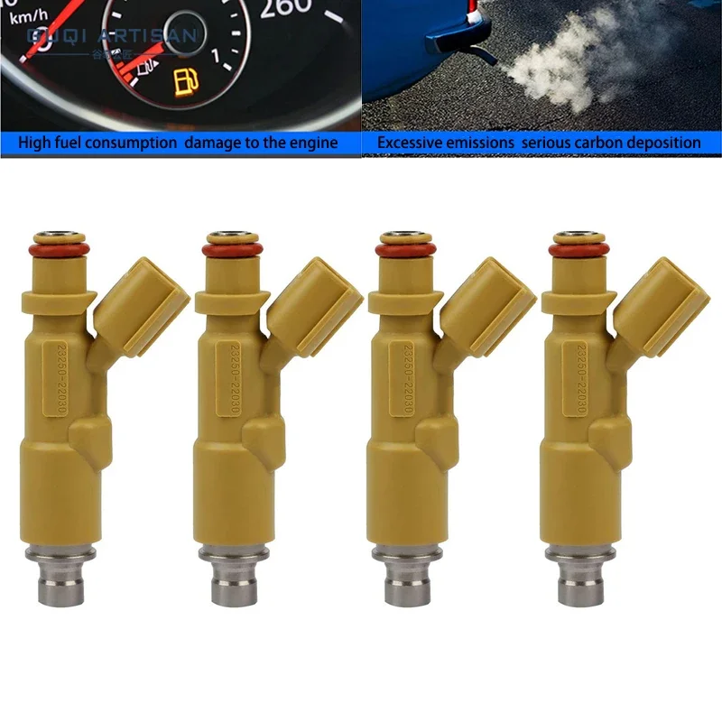 4PCS-FUEL-INJECTOR-Nozzle-23250-22030-23209-22060-01-FOR-TOYOTA-2ZZ-GE ...