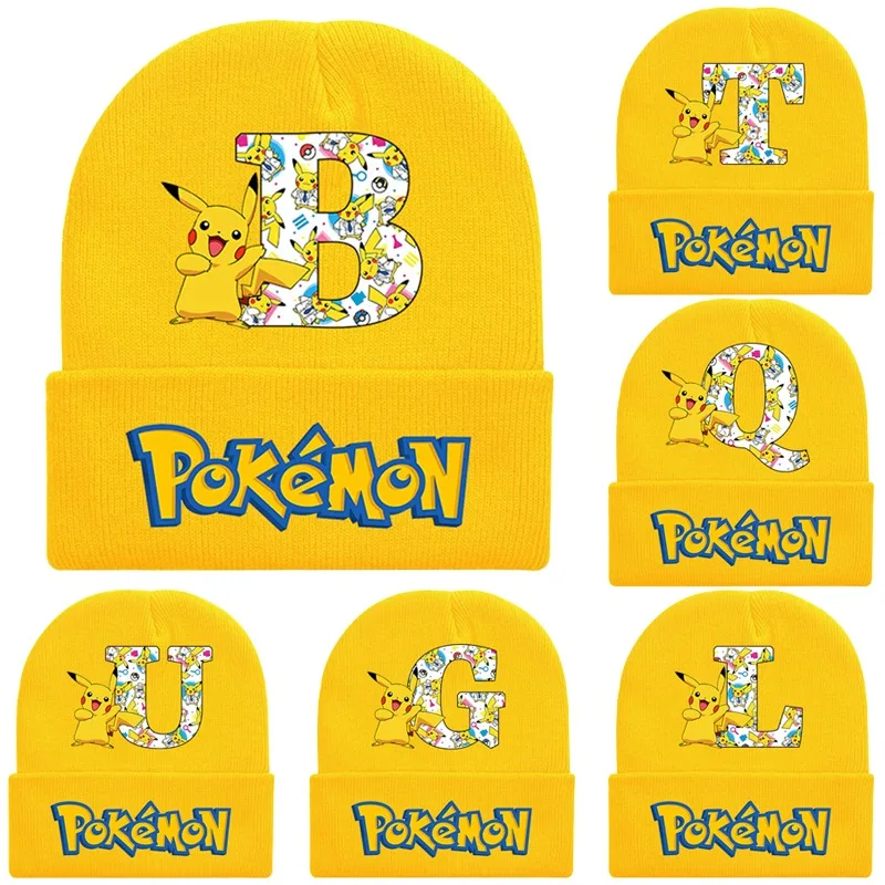Pok-mon-Woolen-Knitted-Cap-Cartoon-Hat-Pikachu-Skullies-Gorros-Bonnet ...