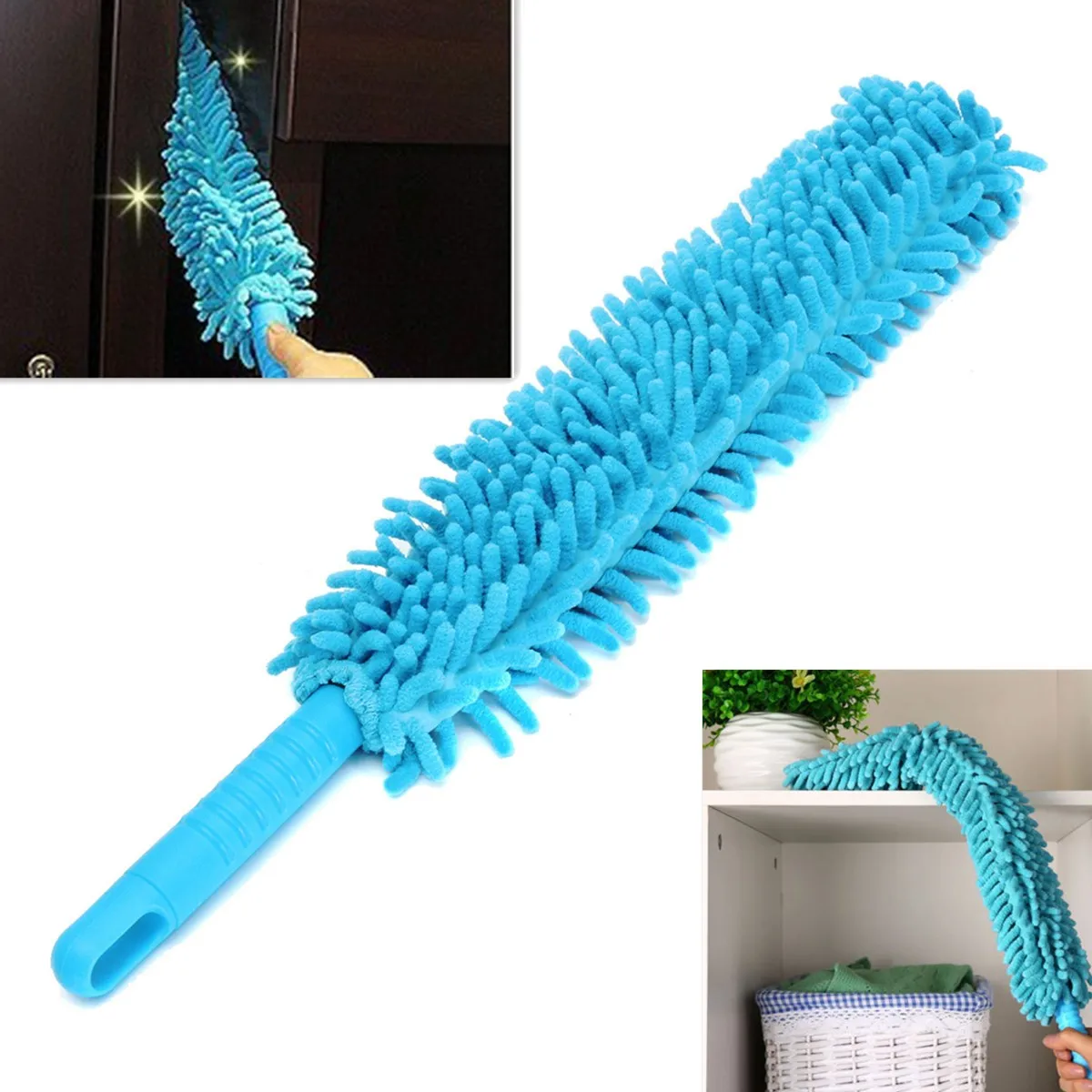Microfiber Duster Brush Extendable Hand Dust Removal Cleaner Anti ...