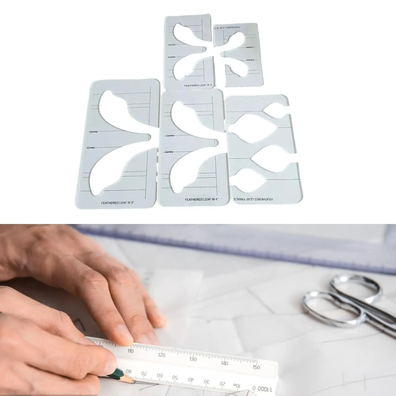 5Pcs Acrylic Quilting Template Ruler Patchwork Templates for Patchwork ...