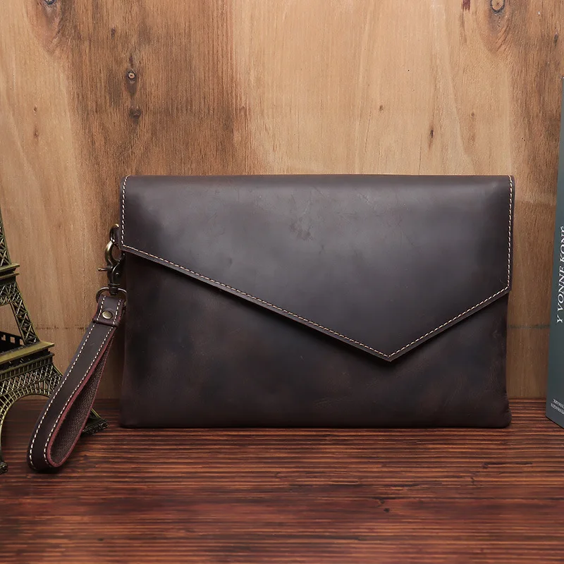 Vintage-Leather-Men-s-Envelop-Bag-Clutch-Bags-For-Document-Leather ...
