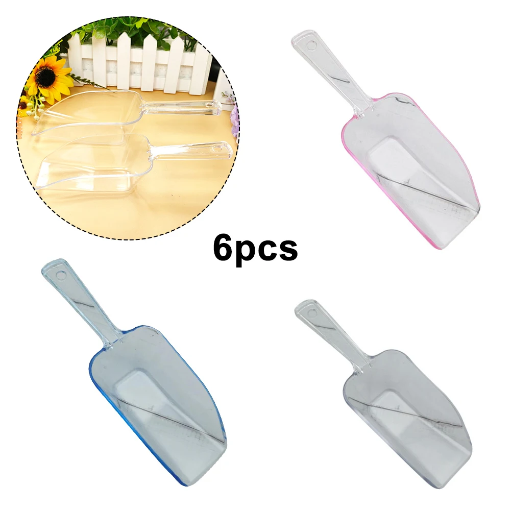 Mini Plastic Scoops 6-Piece Mini Plastic Soil Scoops Set - Portable ...