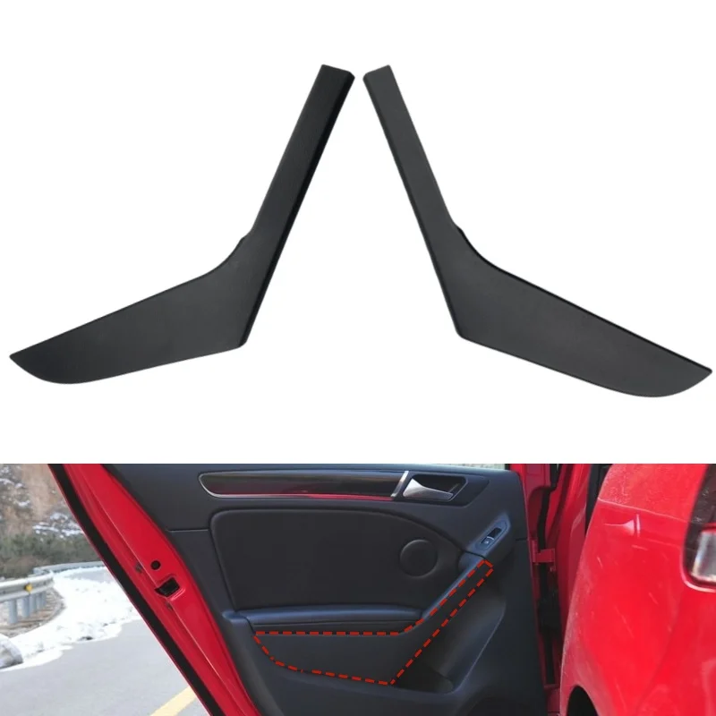 Front-Rear-Car-Interior-Left-Right-Door-Pull-Handle-Cover-Black-Panel ...