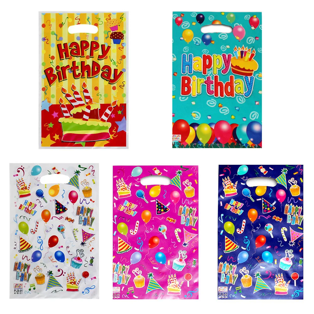 10-20pcs-Printed-Gift-Bags-Chroma-Plastic-Candy-Bag-Child-Party-Loot ...