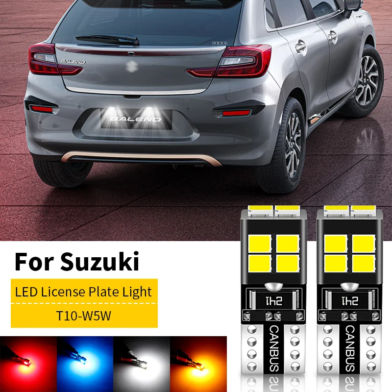 2pcs-LED-License-Plate-Light-W5W-T10-Lamp-For-Suzuki-Alto-Baleno ...