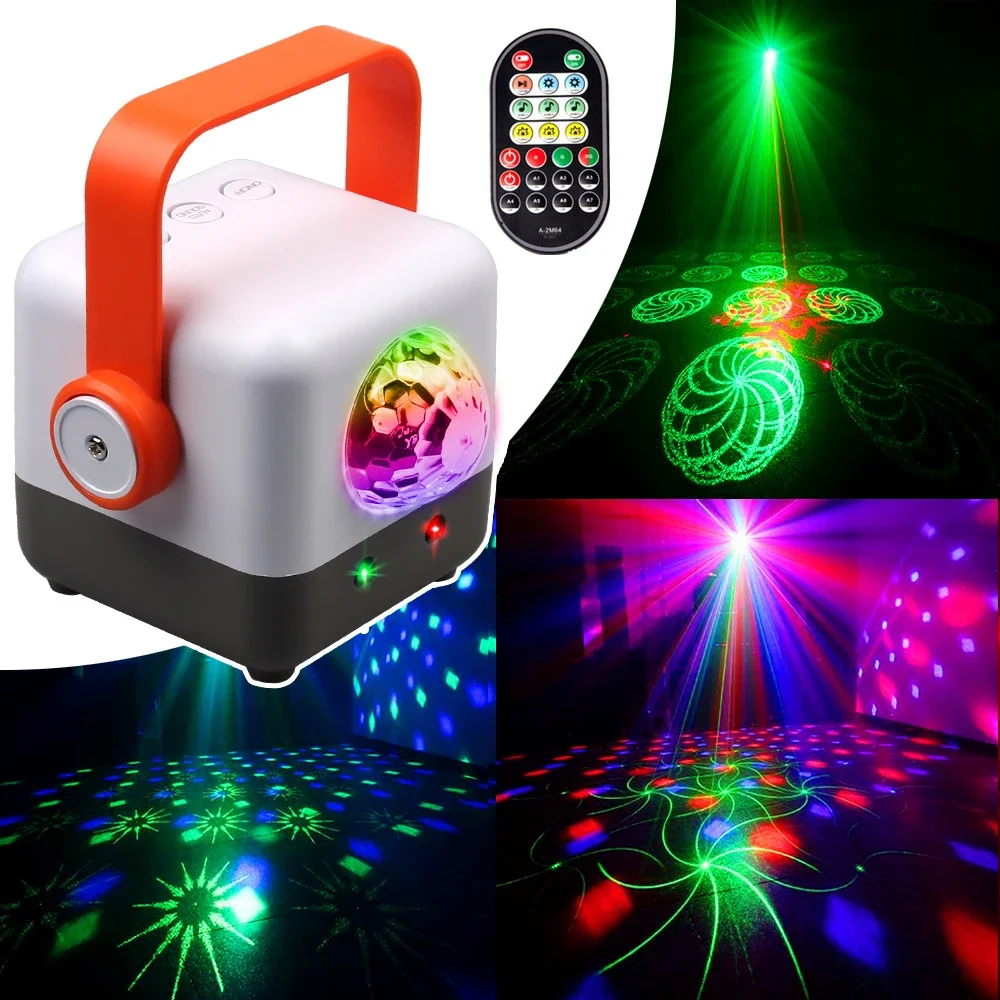 Rotating-Led-Stage-Disco-Light-Rotating-Dj-Ball-Strobe-Remote-Magic ...