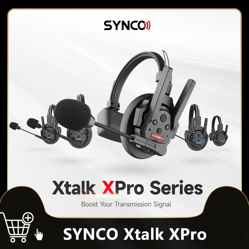 SYNCO-XTalk-XPro-Series-2-4GHz-Wireless-Intercom-System-Headset-for-Performance-Team-For-Live ...