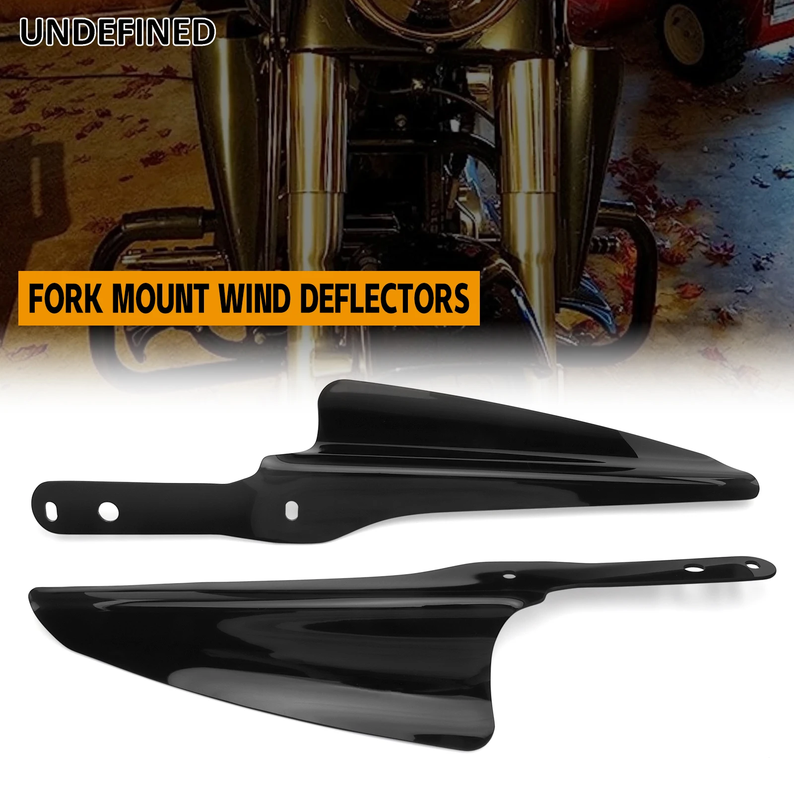 Motorcycle-Fork-Front-Wind-Baffle-Windshield-Deflector-Trim-for-Harley ...