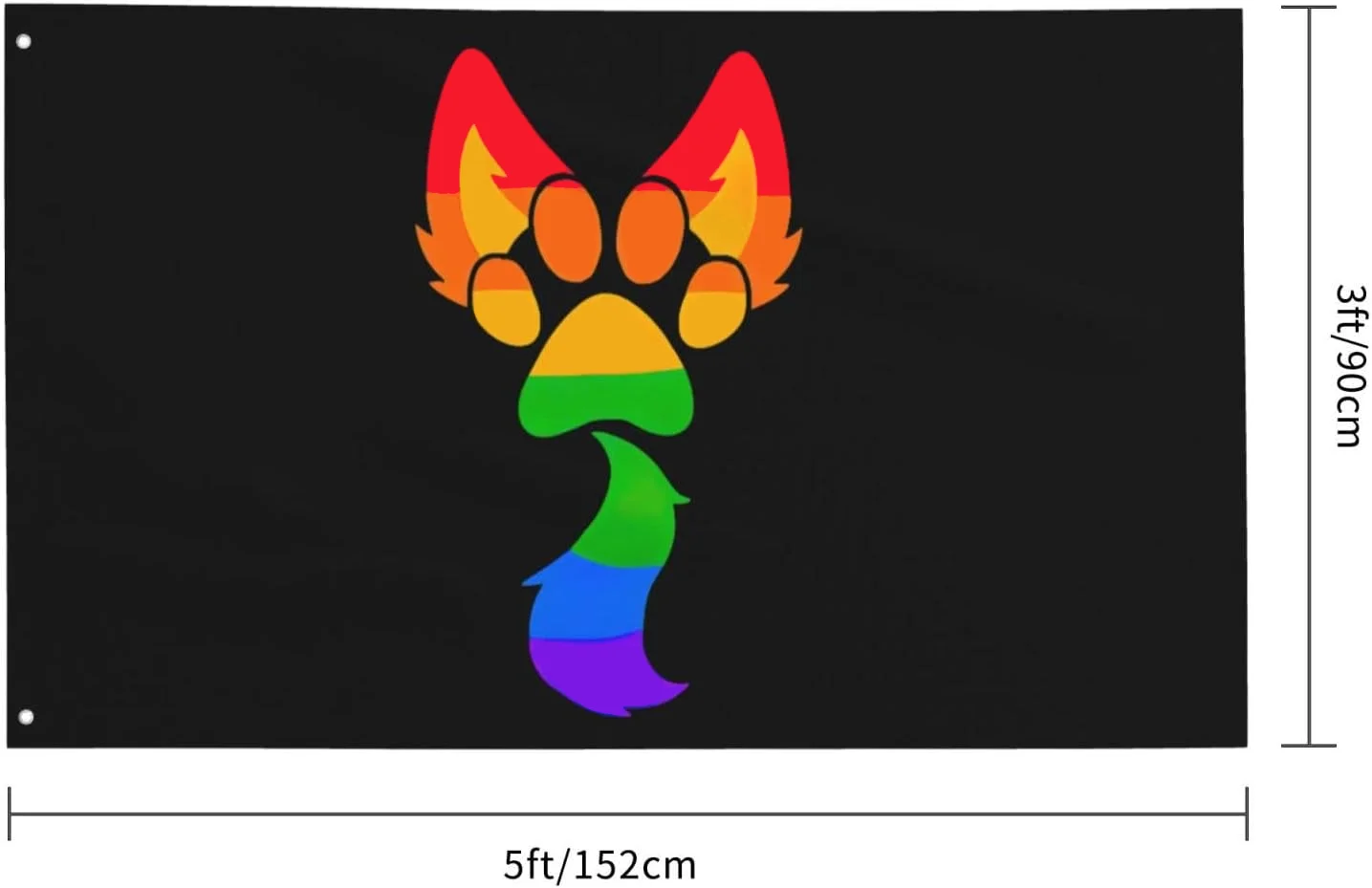 Flagnshow 100% Polyester Gay Furry Pride Flag - AliExpress 15