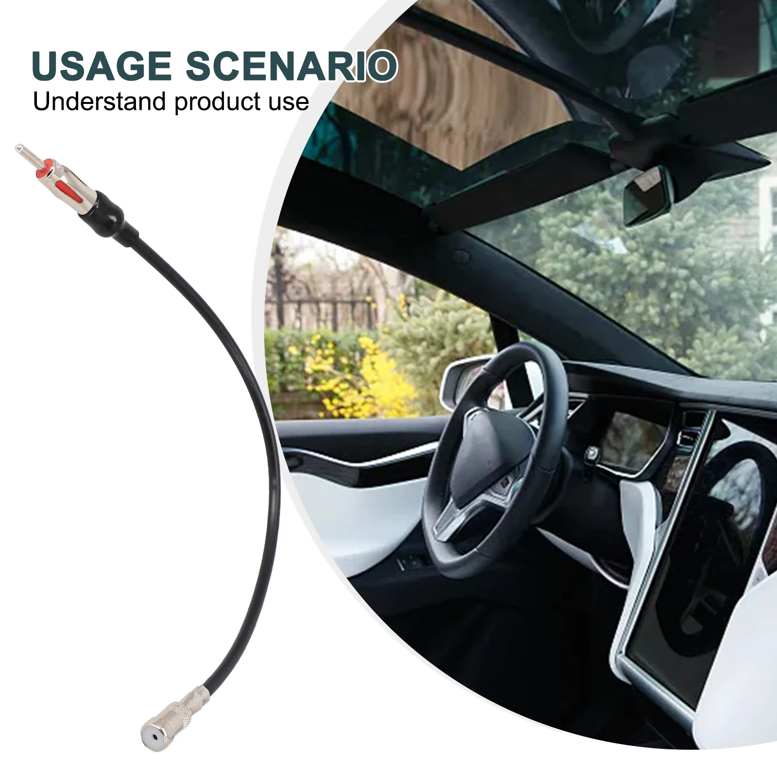 Car-Antenna-Adapter-ISO-To-DIN-Radio-Cable-Truck-Player-Stereo-Antenna ...
