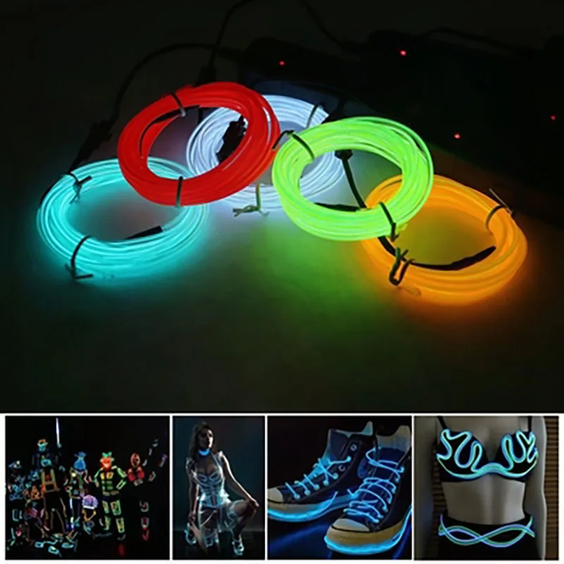 Flexible-Neon-Light-10M-5M-3M-1M-EL-Wire-Led-Neon-Dance-Party ...