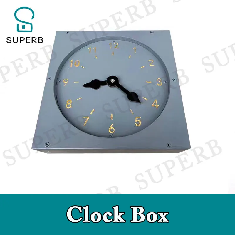 Superb Clock box Prop Escape Room Real Life Stir clock to adjust ...