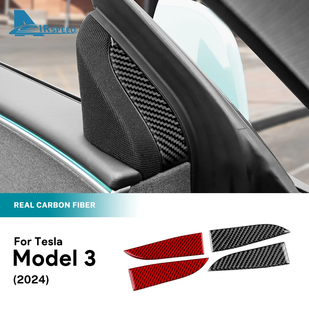 Real-Soft-Carbon-Fiber-Sticker-For-Tesla-Model-3-Highland-2024-Inner ...