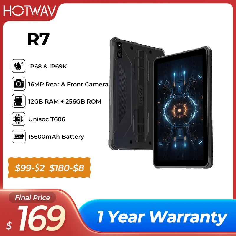 HOTWAV-R7-Rugged-Android-Tablets-10-1-Inch-HD-Display-16MP-Main-Rear ...