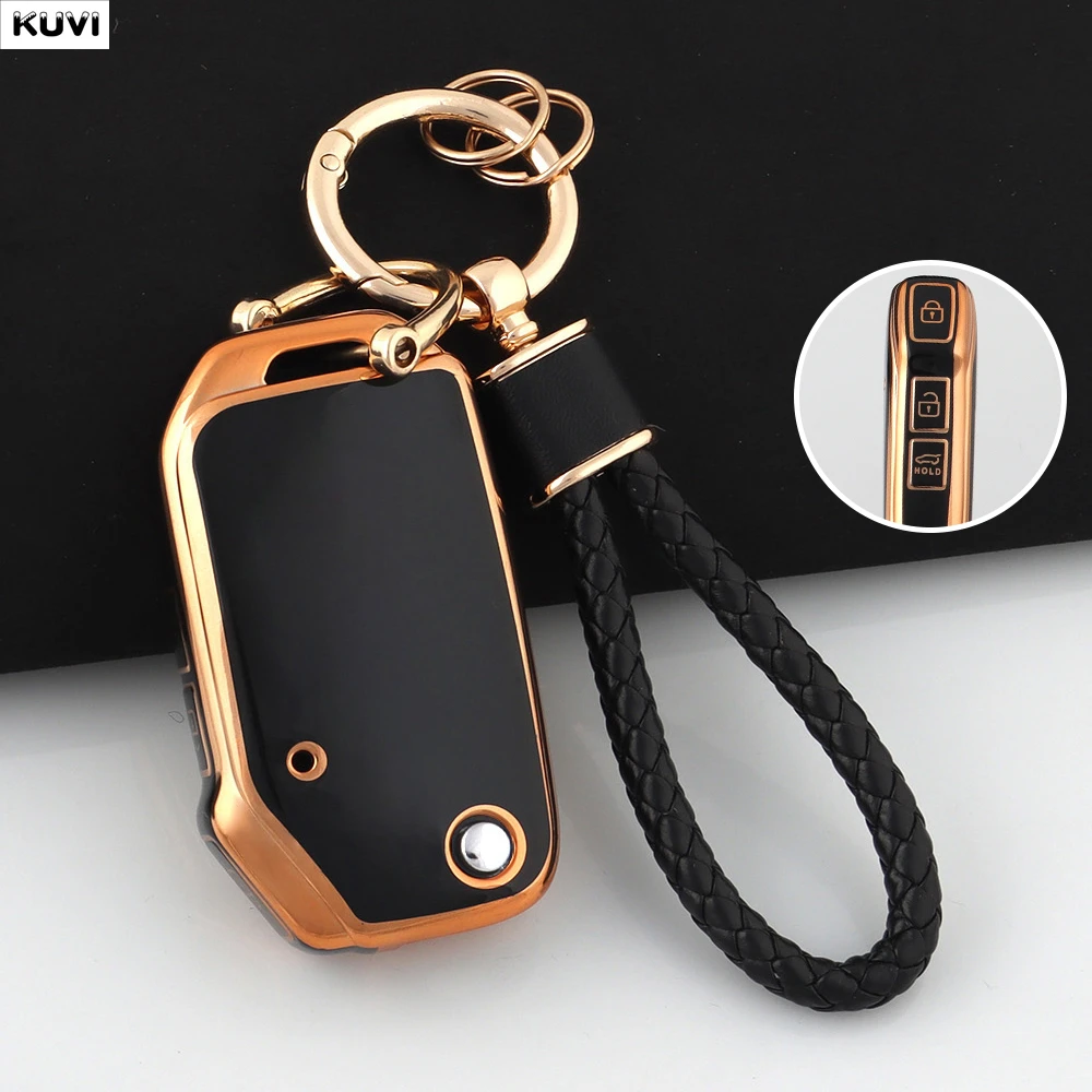 NEW TPU Car Flip Key Case Cover Shell Fob Keychain For Kia Sportage ...