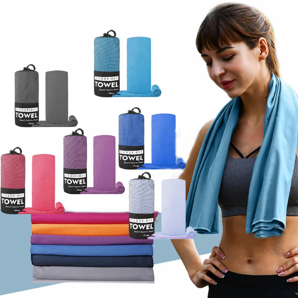 1-piece quick-drying, ultra-absorbent microfibre fitness towel for ...
