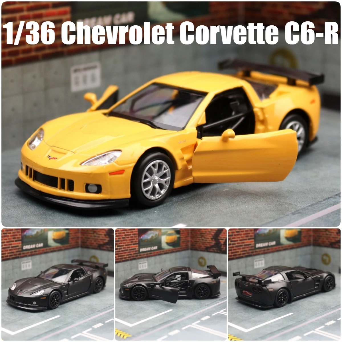 Chevrolet-Corvette-Coche-de-juguete-de-C6-R-para-ni-os-modelo-de-coche ...