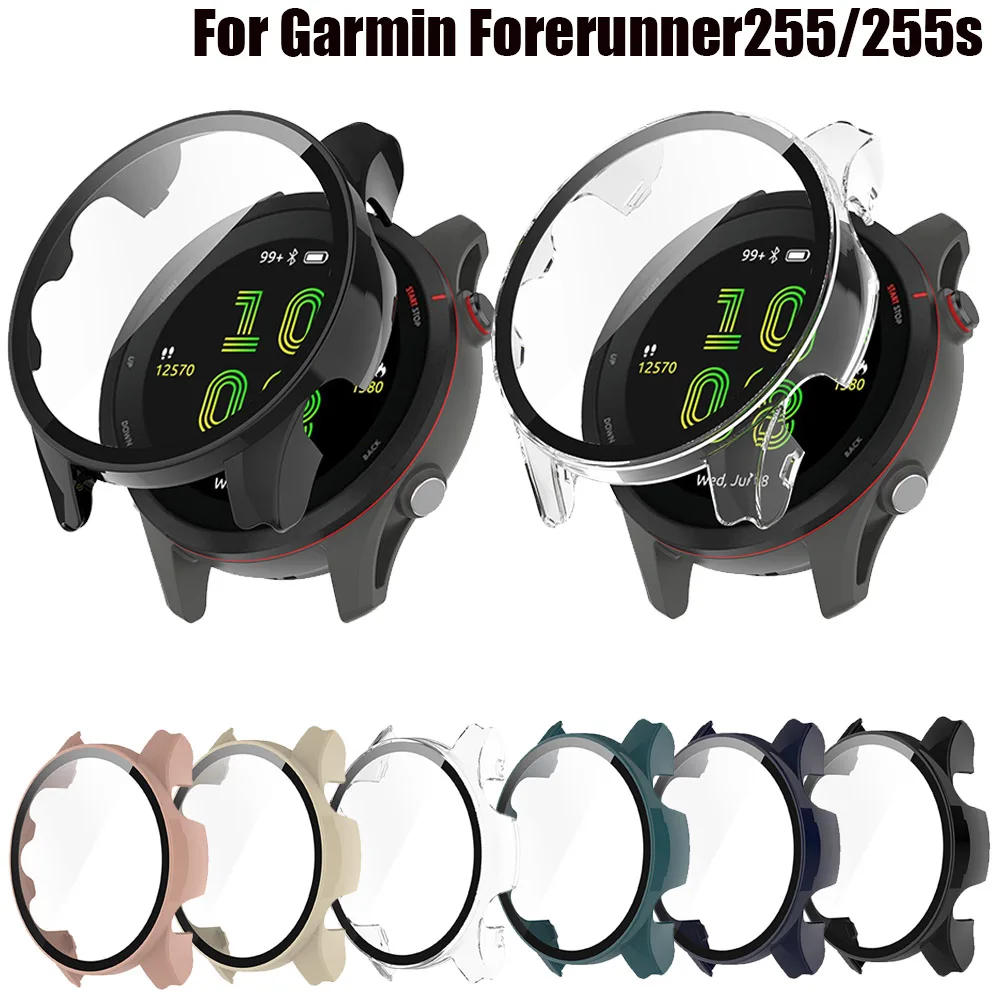 2-in1-PC-Full-Protective-Case-For-Garmin-Forerunner-255-255S-Glass ...