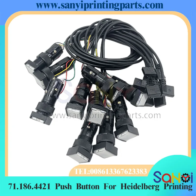 10-Pieces-71-186-4421-CPC-Push-Button-With-Wire-For-Heidelberg-SM102-MO ...