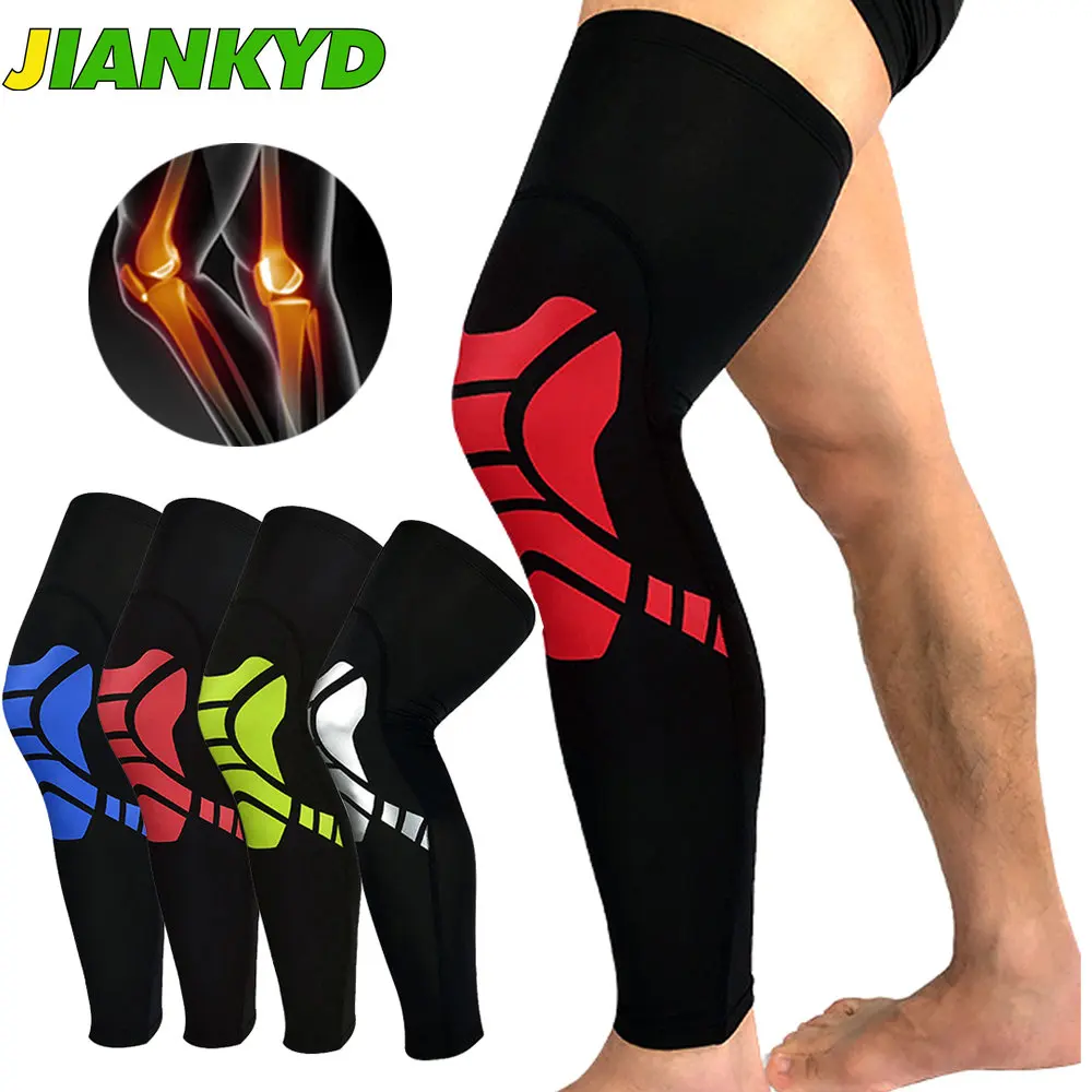 1Pcs-Long-Leg-Compression-Sleeves-Full-Leg-Sleeve-Long-Knee-Brace-Knee ...