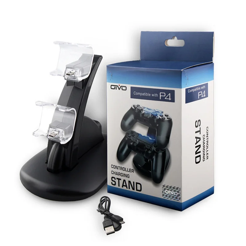 2-in-1-Wired-Dual-USB-Charger-Stand-for-PS4-Recharge-Charging-Stand ...