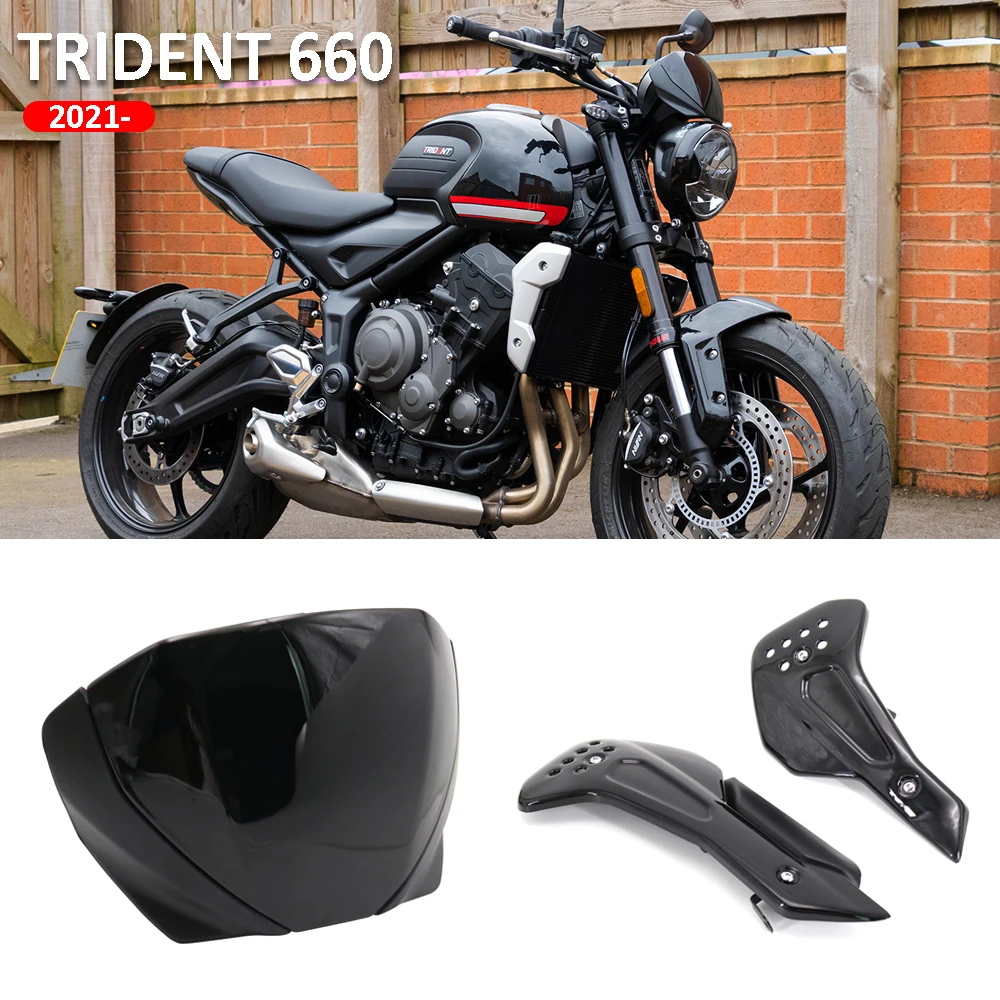 For-Trident-660-2021-Motorcycle-Parts-Windshield-Windscreen-Deflector ...