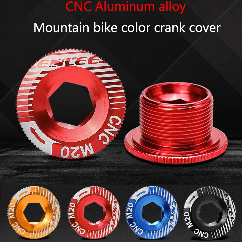 ENLEE-Bike-Crank-Cover-Crank-Screw-Aluminum-Alloy-Mountain-Bike-Color ...