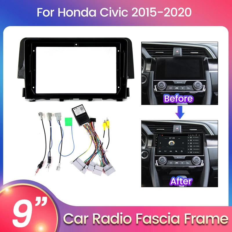 Car-Frame-Fascia-Adapter-Android-Big-Screen-Radio-Fitting-Panel-Kit-For ...
