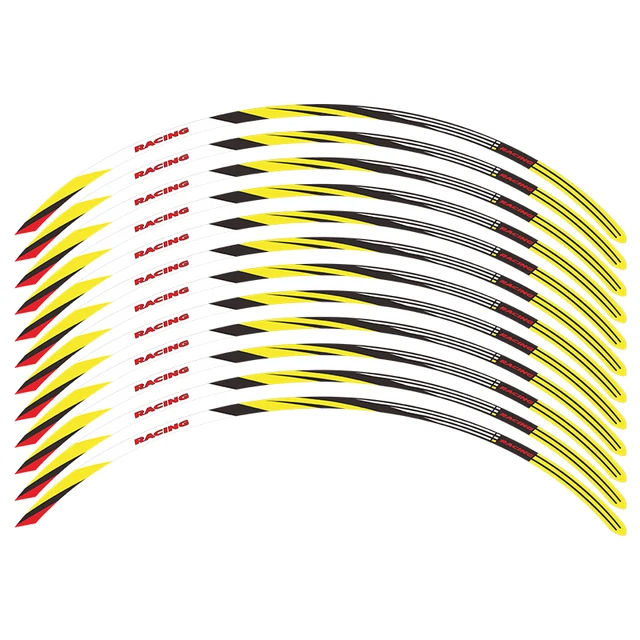 Motorcycle Wheel Sticker Waterproof Rim Decal for Honda Silver Wing 600 ...