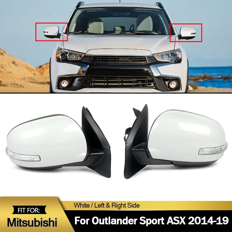 For-2014-2019-Mitsubishi-Outlander-Sport-ASX-Left-Right-Rearview-Mirror ...