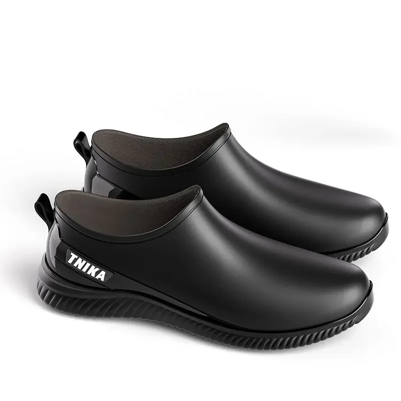 Botas-cortas-de-goma-antideslizantes-para-hombre-zapatos-de-goma ...